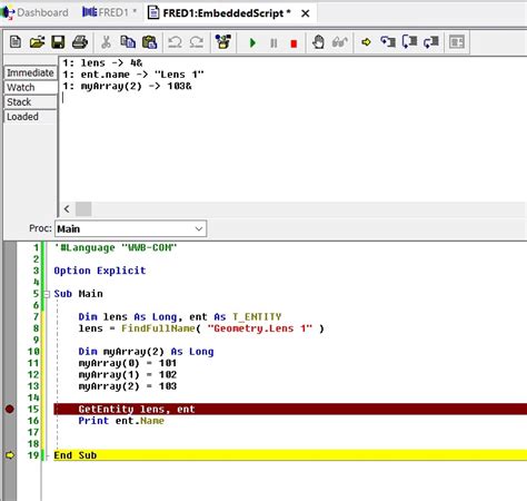 Watching Variables In A Script Photon Engineering Knowledge Base
