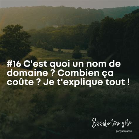 Podcast Ep16 Cest Quoi Un Nom De Domaine Combien ça Coûte Je Texplique Tout Yann