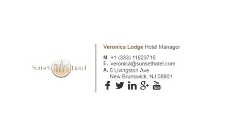 email signatures for hotels gimmio
