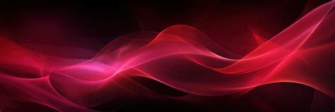 Abstract Red Waves Premium AI Generated Image