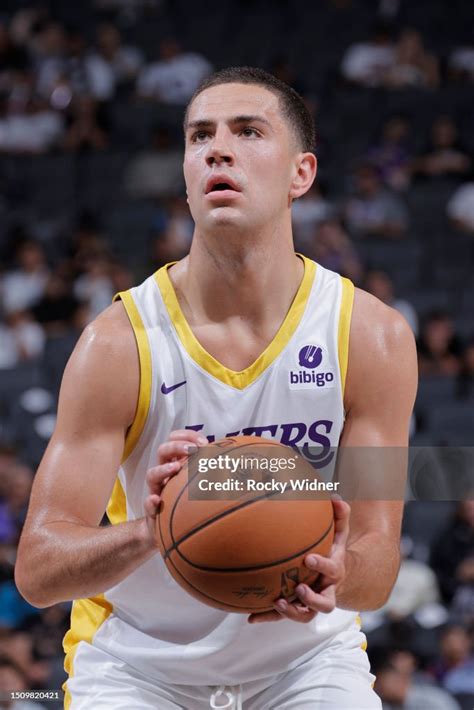 Cole Swider Of The Los Angeles Lakers Shoots A Free Throw During The News Photo Getty Images