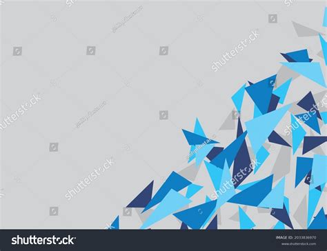 Simple Background Blue Irregular Triangle Pattern Stock Vector Royalty Free 2033836970