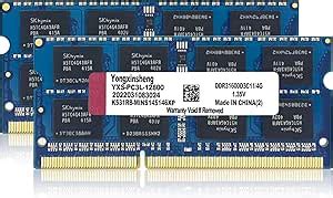 Yongxinsheng DDR DDR L GB Kit GBx Laptop RAM MHz PC L PC SODIMM Non ECC