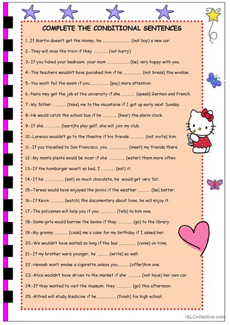 Conditional Sentences English Esl Worksheets Pdf And Doc