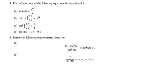 solved find all solutions of the following equations between