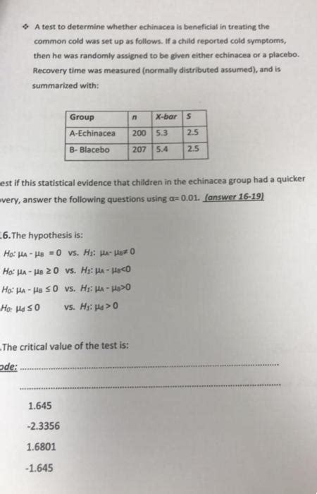 Solved The Test Statistic Of The Test Is R Code A Chegg