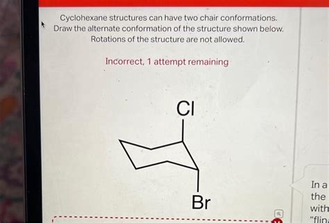 Solved Cyclohexane structures can have two chair | Chegg.com