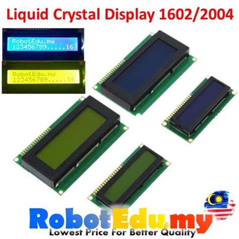Lcd 1602 2004 16x2 20x4 Lcd Screen Liquid Crystal Display Module For Diy Arduino Project