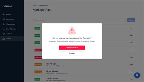 Deactivating And Reactivating Members Bennie