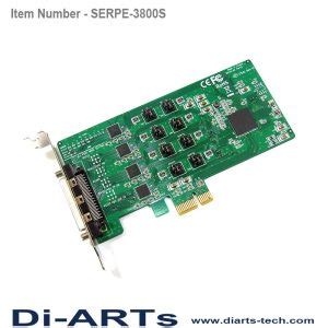 8 Port High Speed RS232 RS422 RS485 PCIe Card Di ARTs Technology