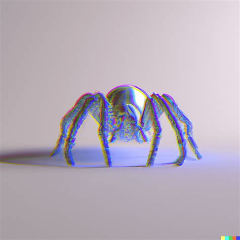 3d Render Of Glitch Spider R Dalle2