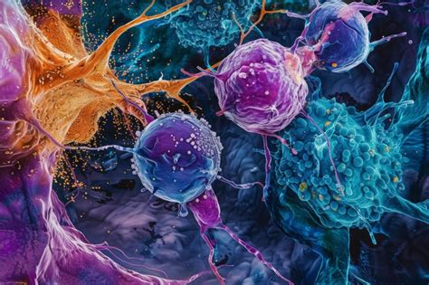 Abstract Neural Network Synapses Visualization Premium Ai Generated Image