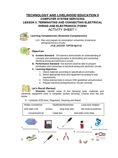 Tle Grade8 Ict Css Module13 Pdf Computer Network Coaxial Cable