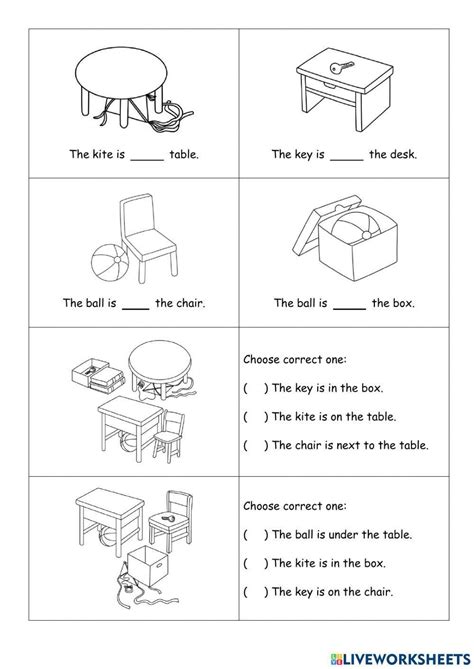Preposition Worksheet Live Worksheets