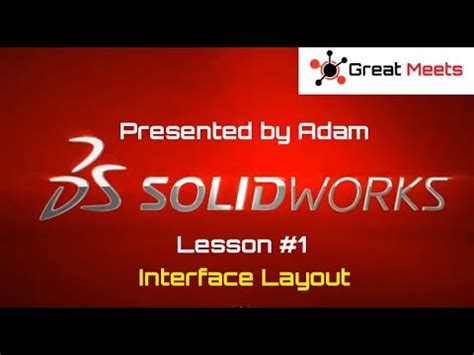Solidworks Tutorial Lesson Interface Layout YouTube