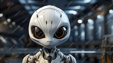 Premium Ai Image Alien Robot Illustration Very Detailed Generative Ai