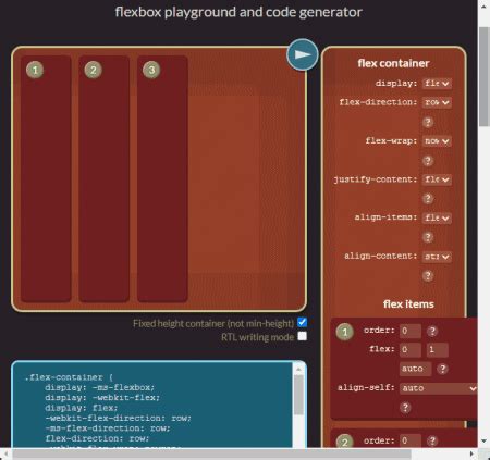 Best Free Online CSS Flexbox Generator Websites
