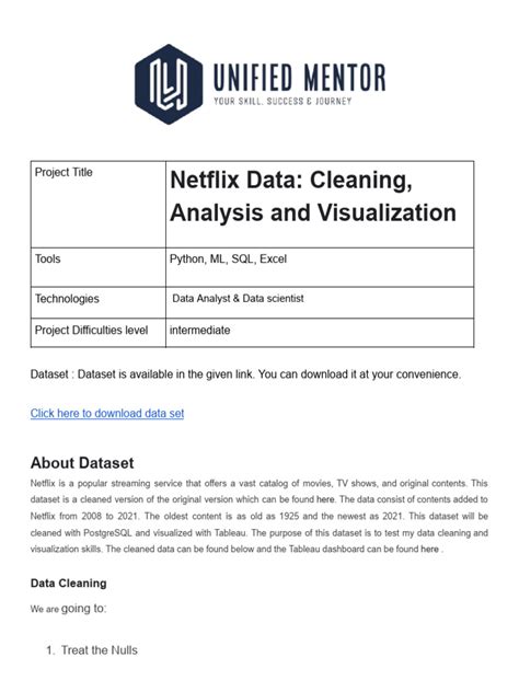 Netflix Data Cleaning Analysis And Visualization Data Analyst Pdf Data Analysis Data