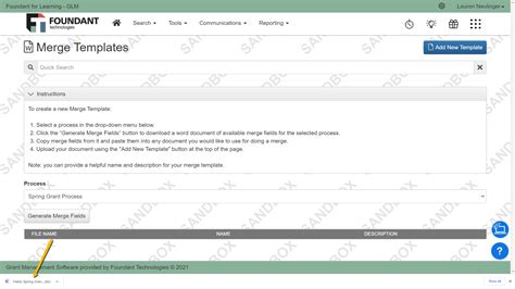 Build And Edit A Merge Template Foundant Technologies