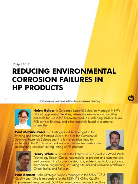 Hp Corrosion Mitigation Program Update April2012 V5 Pdf Particulates Printed Circuit Board Hp Corrosion Mitigation Program Update April2012 V5 Pdf Particulates Printed Circuit Board