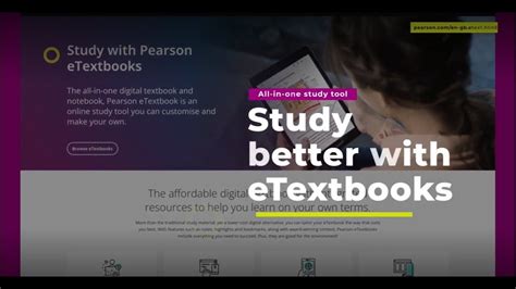 Pearson Etextbook Affordable Etextbooks Online Pearson Uk