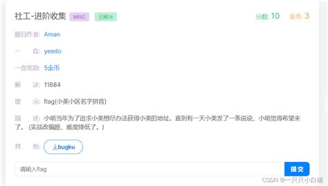 bugku 社工进阶收集 misc方向 bugku 社工 进阶收集 csdn博客
