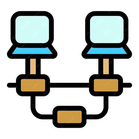 Premium Vector Computer Network Icon Outline Computer Network Vector Icon For Web Design