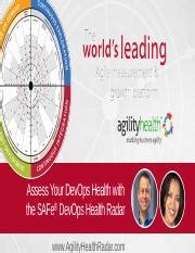 SAFe DevOps Webinar Final Pdf Assess Your DevOps Health With The SAFe DevOps Health Radar