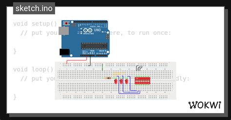 3 Led And DIP Wokwi ESP32 STM32 Arduino Simulator