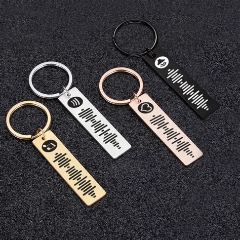 Custom Spotify Code Keychain Personalised Song Keychain Etsy