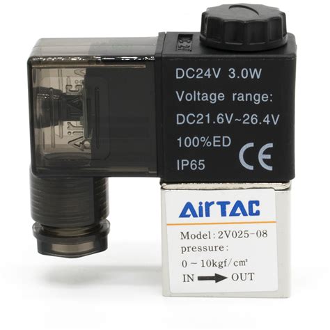 2V025-08 24VDC AIRTAC Пневмоклапан электромагнитный – купить в Москве, цены