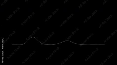 Basic Line Audio Waveform Visualization Animation Seamless Loop Vídeo Do Stock Adobe Stock
