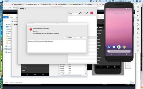 Android Uiautomatorviewer Java Lang Reflect Invocationtargetexception On Mac Stack Overflow