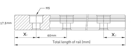 Linear Rail Hgr20 500mm Length Rm Components