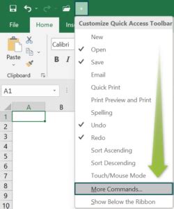 Toolbar On Excel Features How To Use Quick Access Toolbar