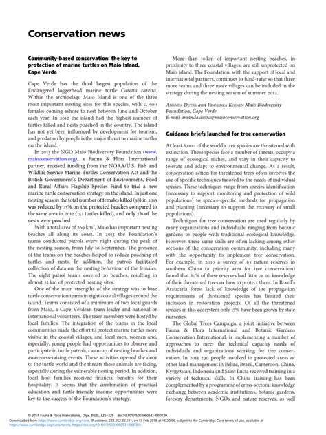 PDF Guidance Briefs Launched For Tree Conservation