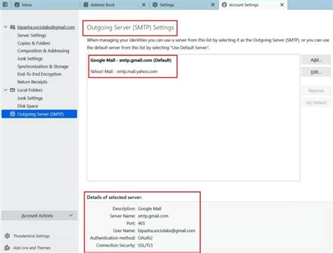 How To Fix An Error Occurred While Sending Mail” On Thunderbird