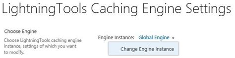 configuring the lightning conductor web part caching engine lightning