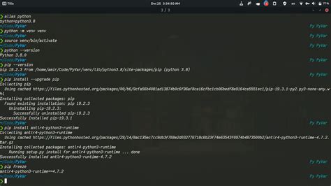 parsing python antlr4 example parser doesn t seem to parse