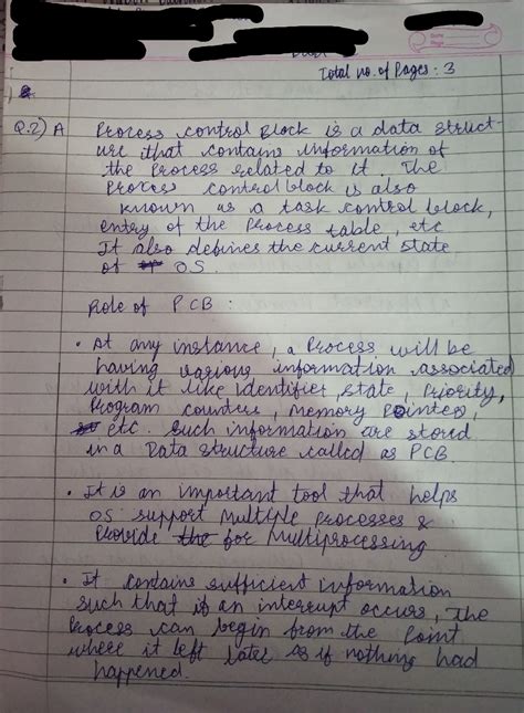 SOLUTION Process Control Block Operating Systems Computer Science Studypool