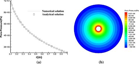 A Analytical And Numerical Results Of Pore Pressure Distribution B The