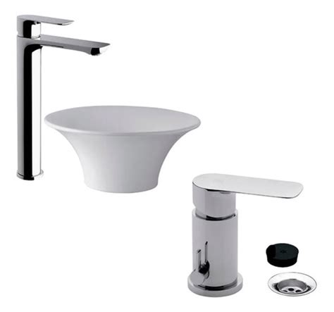 Griferia Monocomando Fv Coty Lavatorio Alto Y Bidet D9 Baires Mat