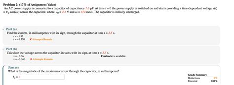 solved problem 2 17 of ﻿assignment value an ac ﻿power