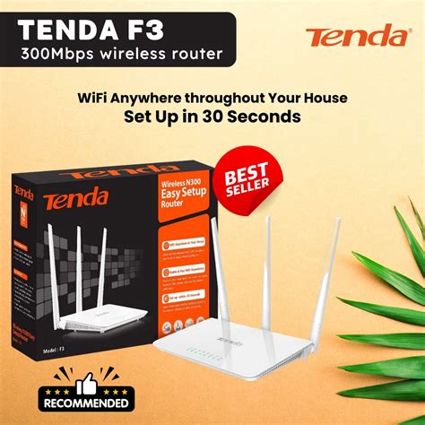 Tenda F3 Wireless Brand New Orignal Wifi Router Wi Fi Repeator Booster