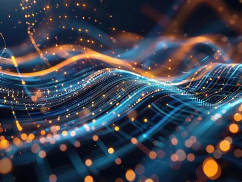 Premium Photo Glowing Lines Use Dynamic Lines And Curves To Symbolize Data Flow Connections