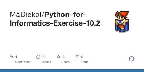 GitHub MaDickal Python For Informatics Exercise 10 2