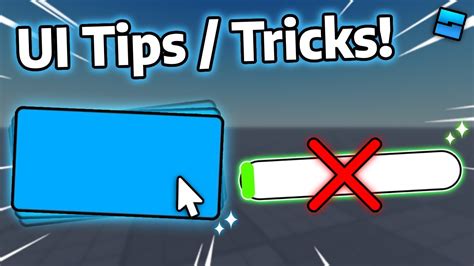 Essential UI Tips Tricks Roblox Studio YouTube