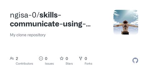 GitHub Ngisa Skills Communicate Using Markdown My Clone Repository