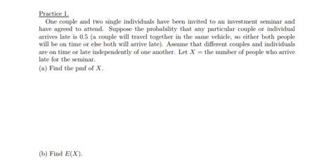 Solved Practice 1 One Couple And Two Single Individuals Chegg Com