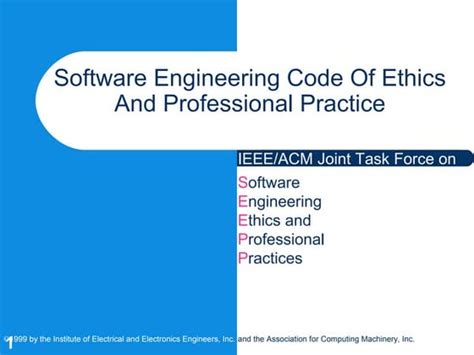 Software Engineering Ethics Ppt